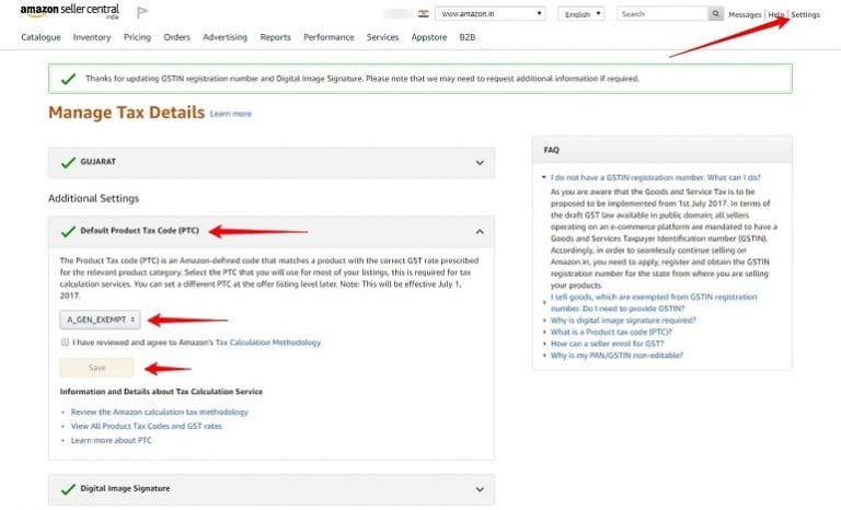 Amazon India Product Tax Code (PTC) and GST HSN Mapping - BizTips