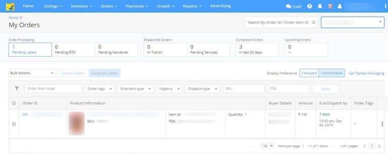 How to Process New Sales Orders in Flipkart? - BizTips