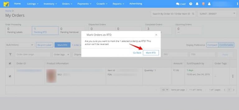 How to Process New Sales Orders in Flipkart? - BizTips
