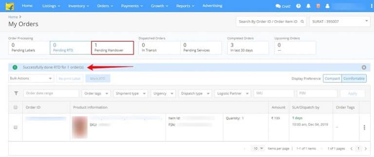 How to Process New Sales Orders in Flipkart? - BizTips