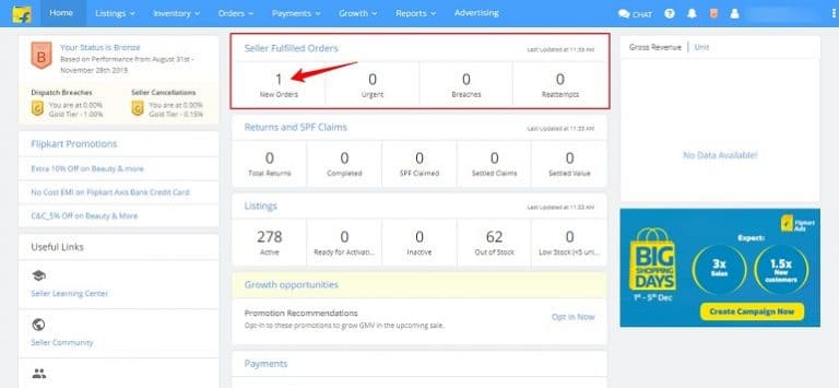 How to Process New Sales Orders in Flipkart? - BizTips